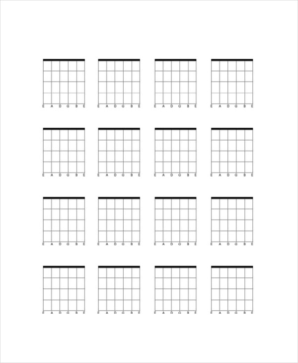 6 String Guitar Chord Chart Sheet And Chords Collection