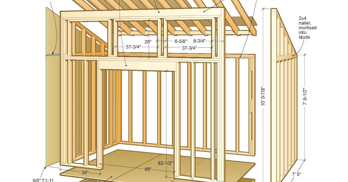 Shed Plans Online Shed Plans Can Have A Variety Of Roof Styles Open