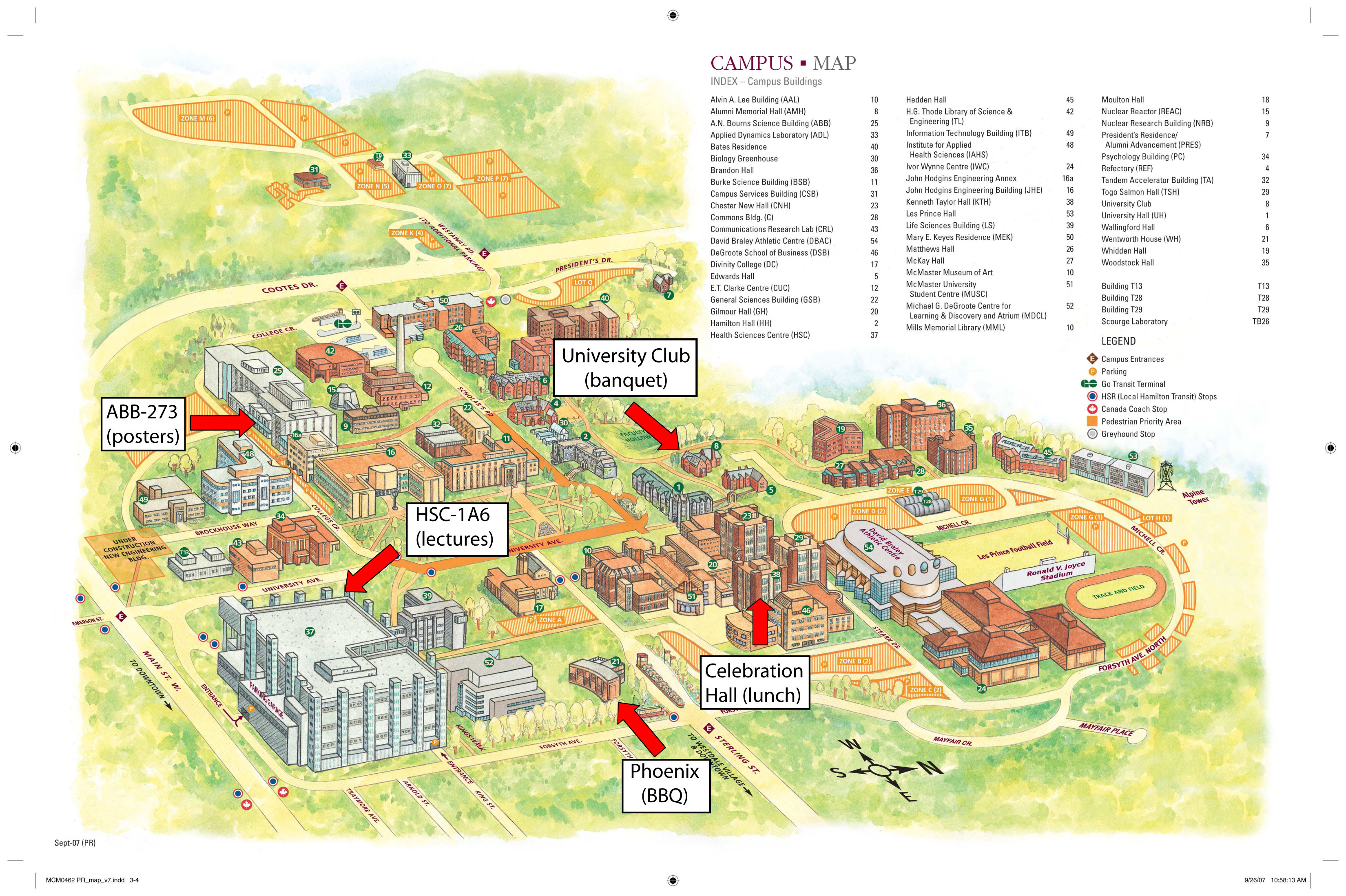 Mcmaster University Campus Map Gadgets 2018