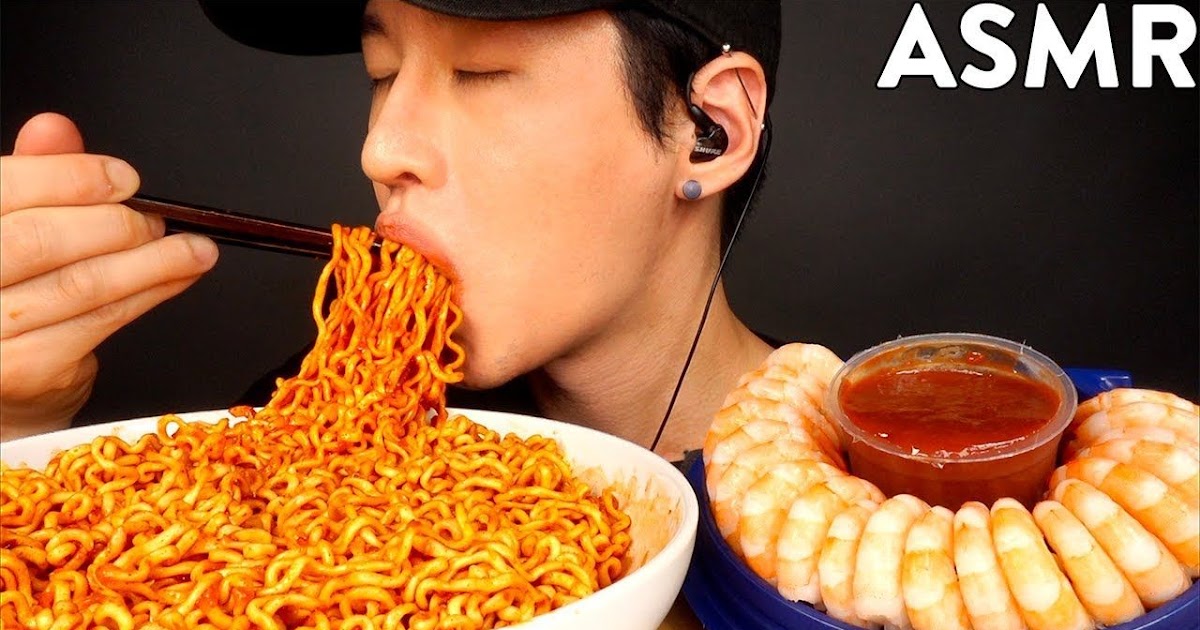 Asmr Eating Spicy Noodles No Talking Guystoneking