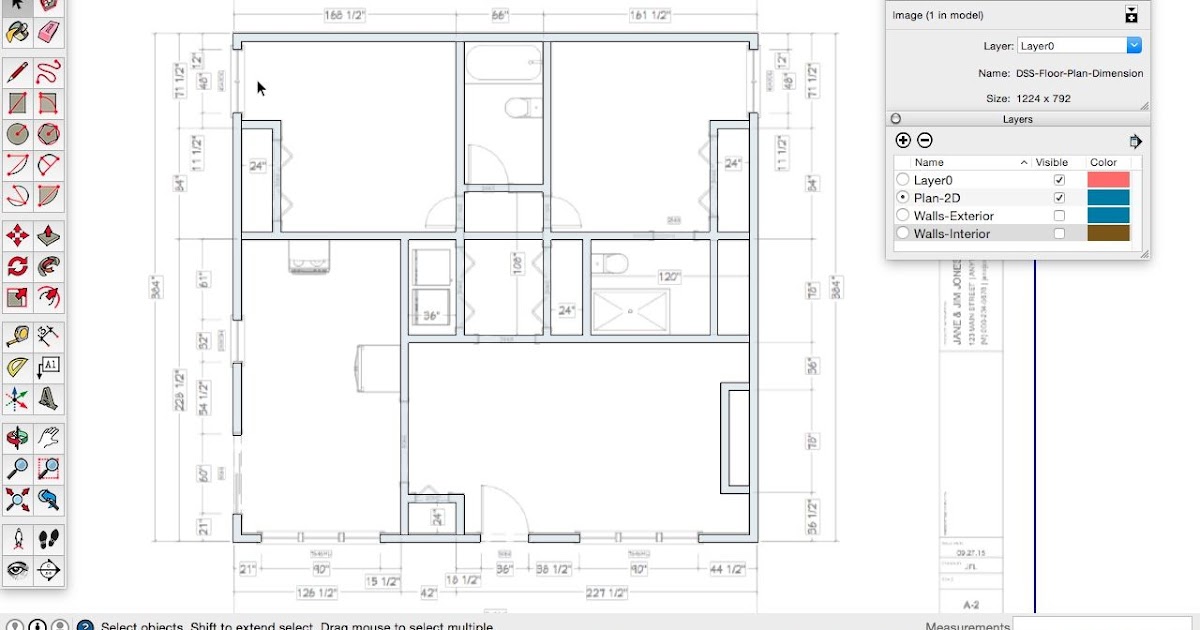 Sketchup Draw 2d Floor Plan