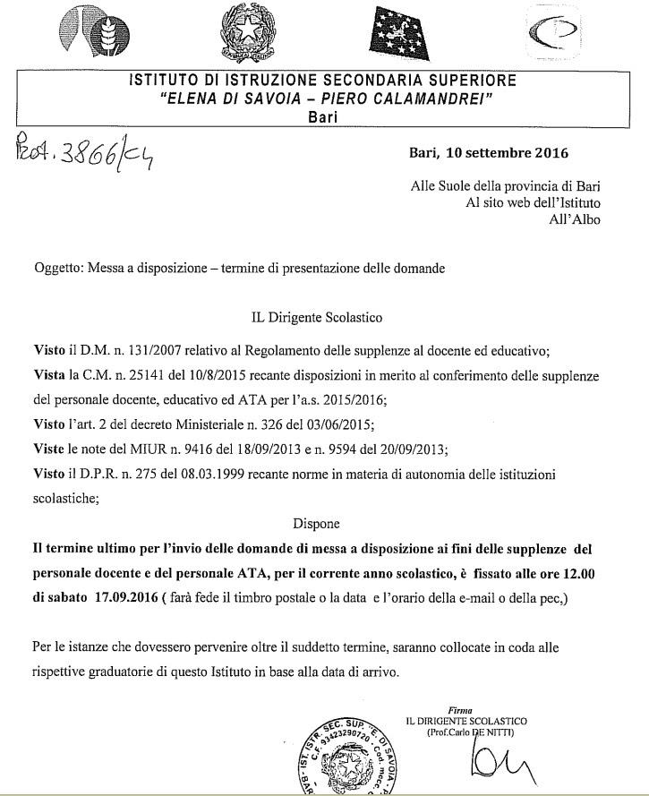 Diagramma Image Modello Per Messa A Disposizione Personale Ata