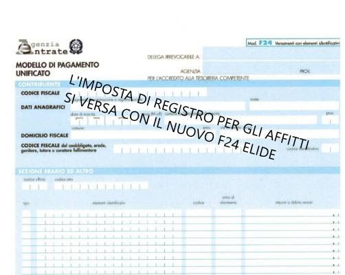 Diagramma Image Modello F24 Per Pagamento Contratto Di Locazione