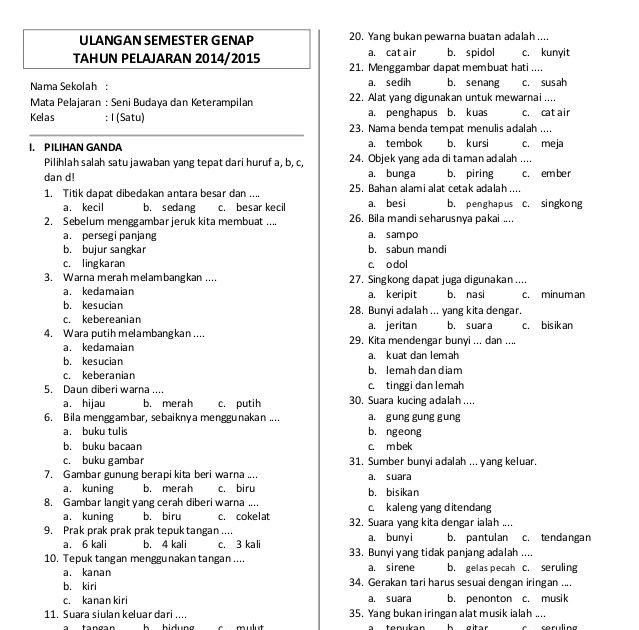 Soal Bahasa Inggris Smk Kelas X Semester 2 Beserta Jawaban