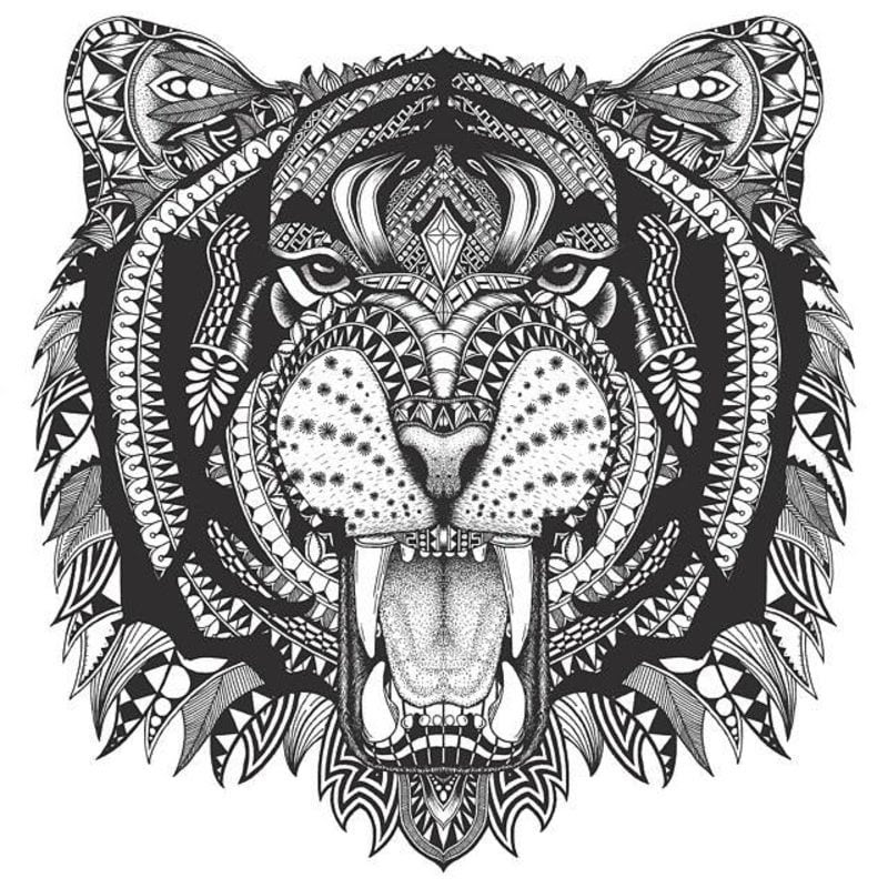 Coloriage Mandala Tigre Imprimer Coloriage Tigre Mandala