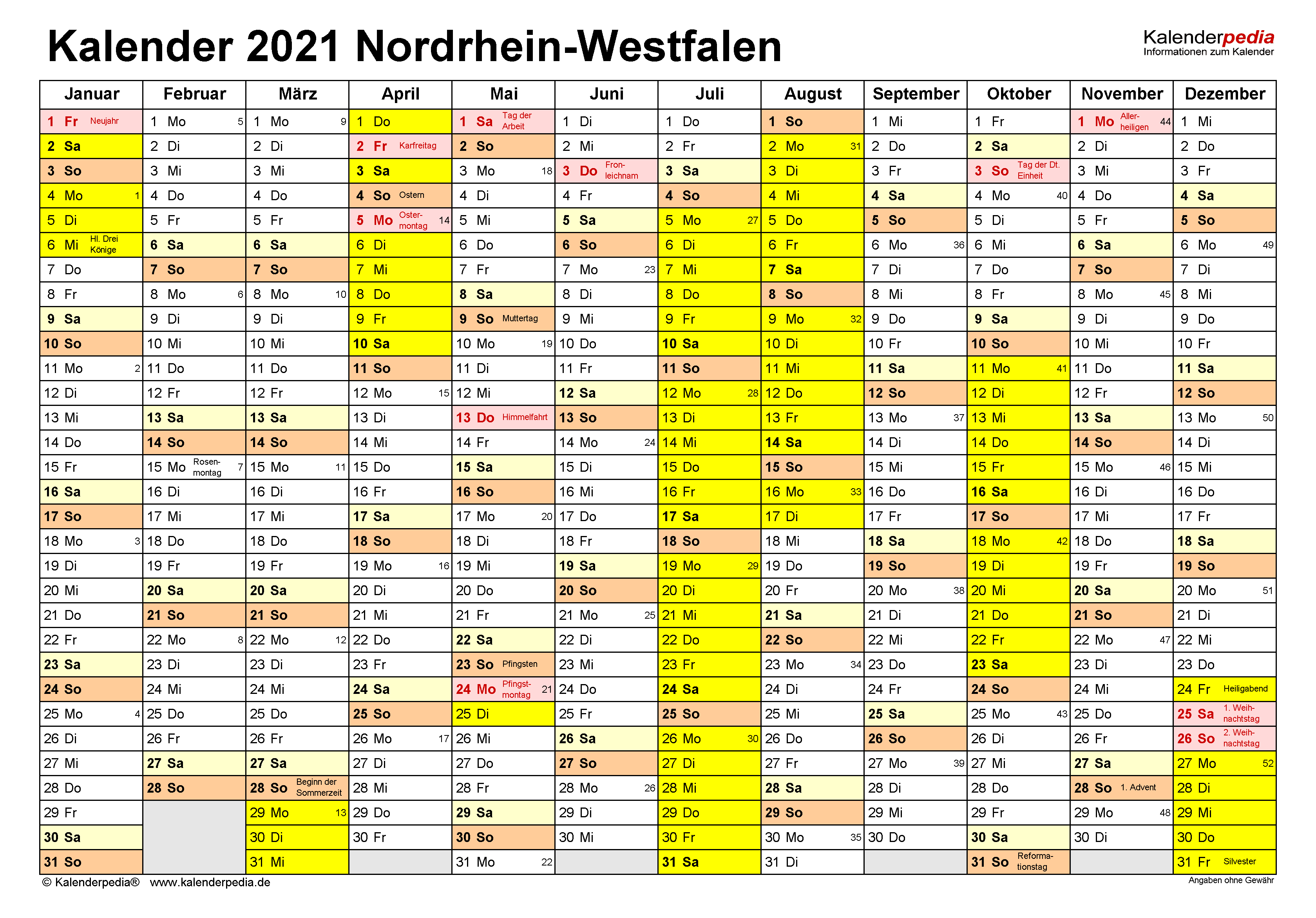 Kalender 2021 A4 Zum Ausdrucken Kalender 2021 Nrw Din A4 Images And