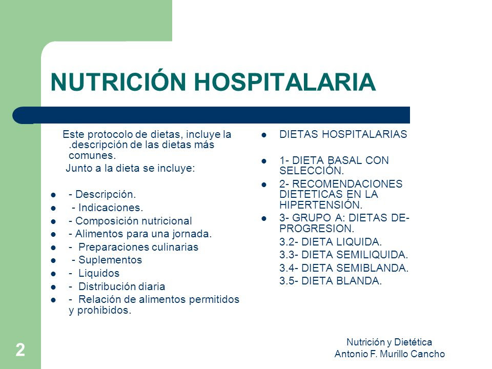 Tipos De Dietas Basicas Hospitalarias Firat Kurd