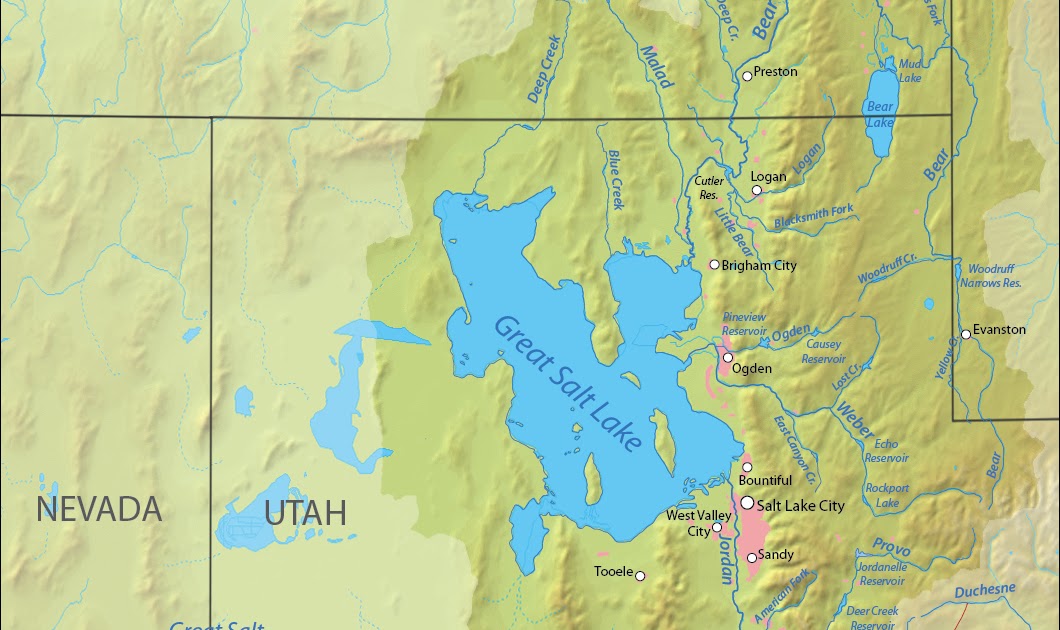 Great Salt Lake On Map