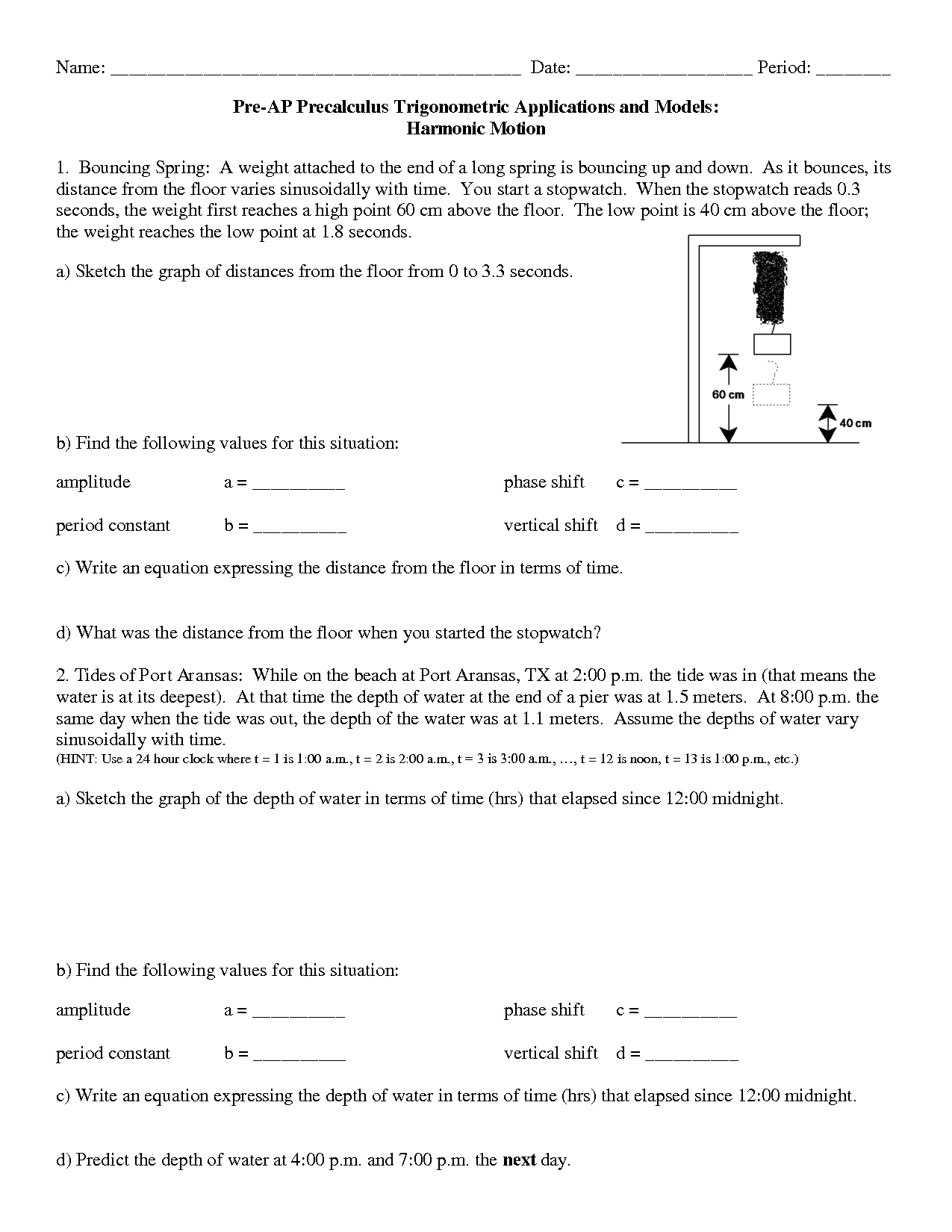 Precalculus Practice Test With Answers Pdf