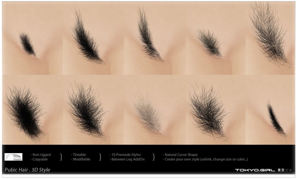 Pubic Hair Design Templates