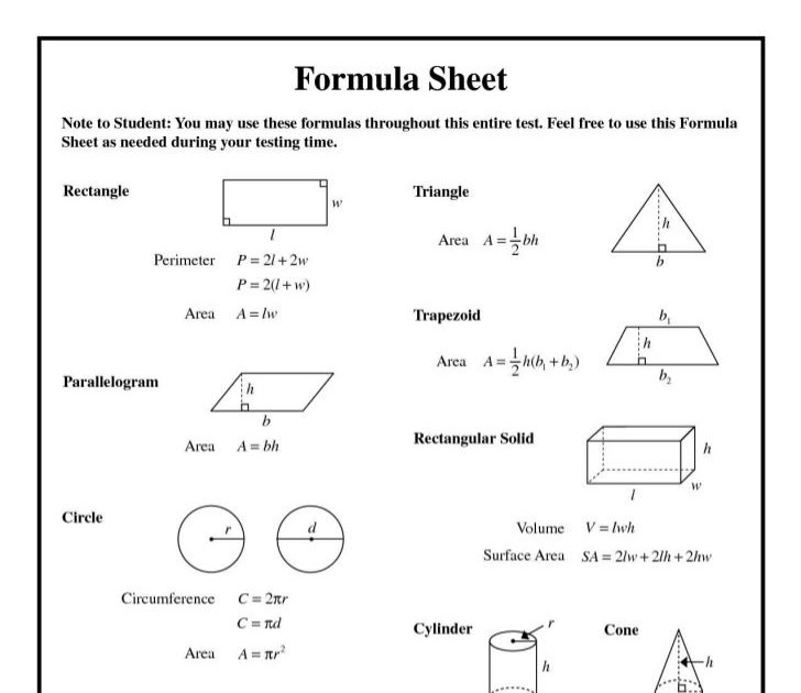 Act Math Formulas To Know Pdf Brian Harringtons Addition Worksheets