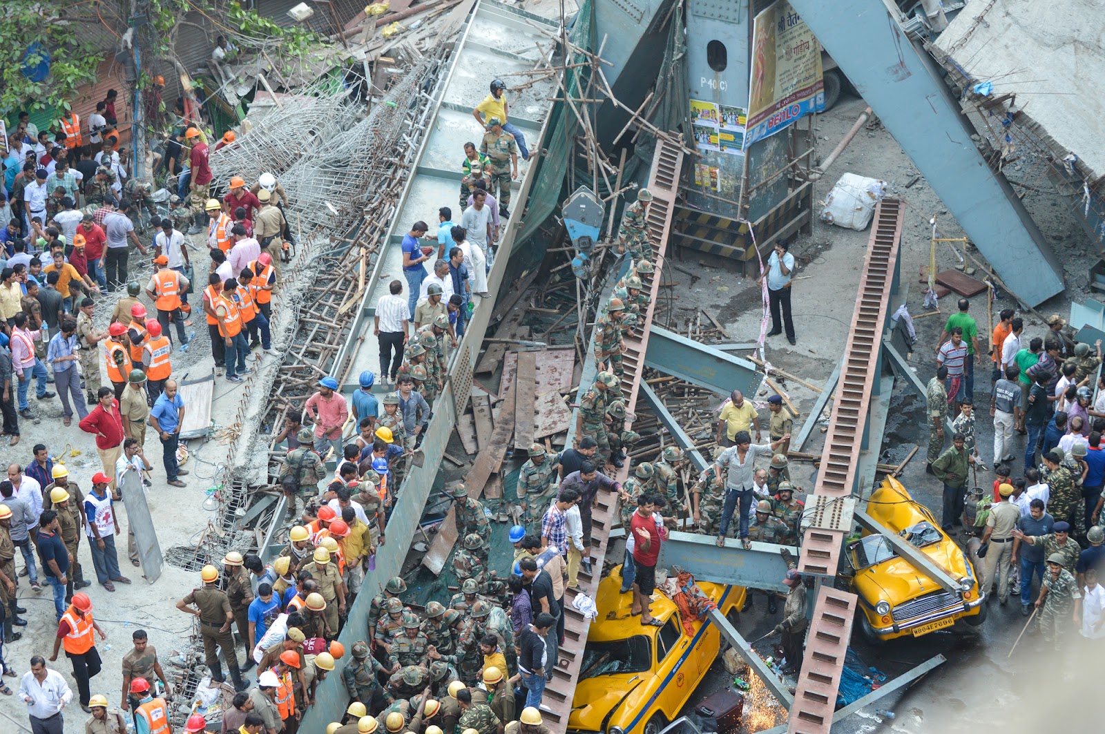 In Photos The Kolkata Flyover Collapse 24 Dead