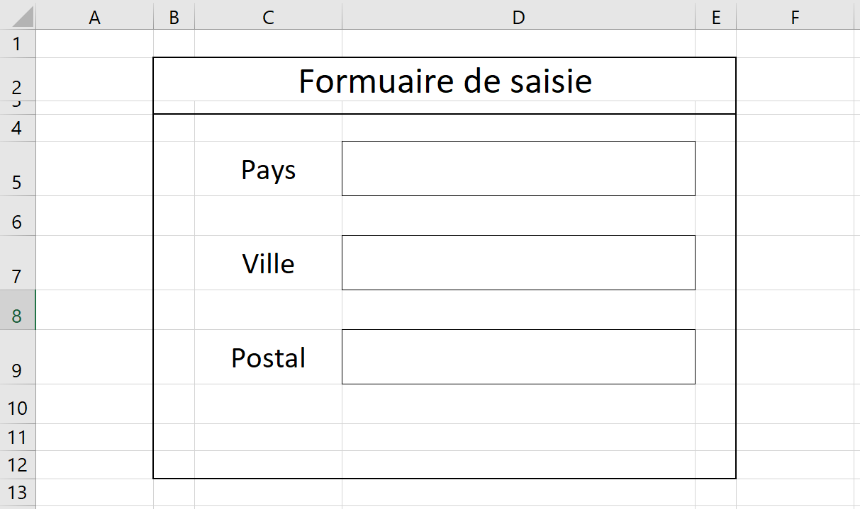 Créer Un Formulaire De Saisie Sans Userform Ou Vba Sur Excel Tuto De Rien