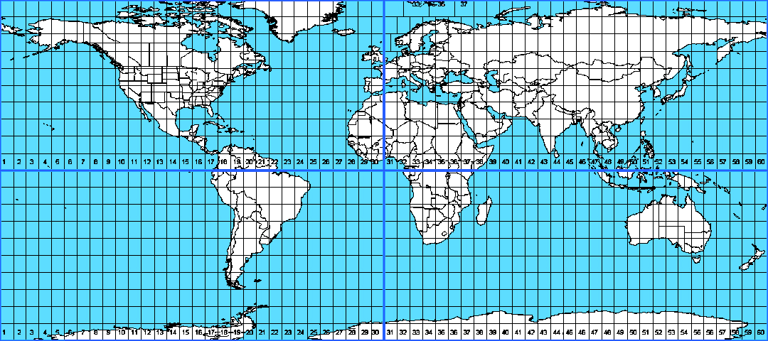 World Map With Latitude And Longitude