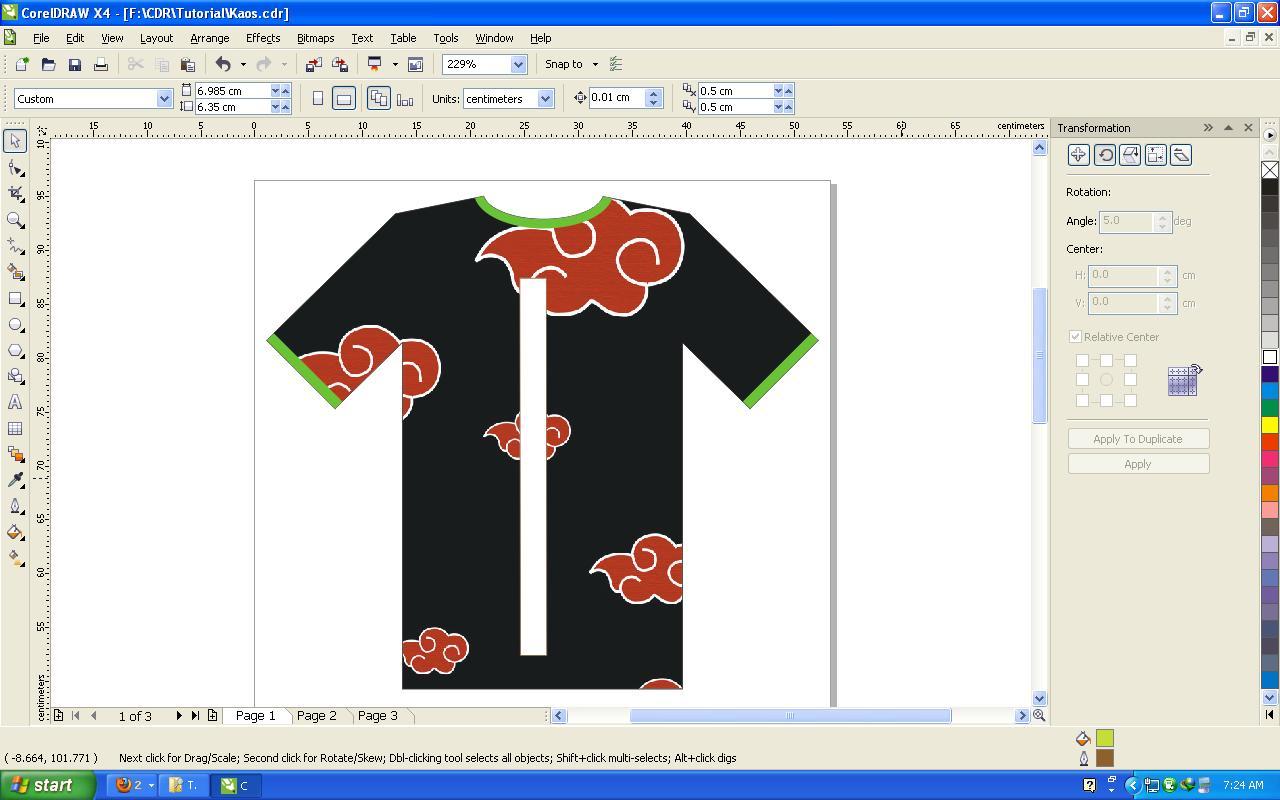 Tutorial Cara Membuat Desain Baju Keren Menggunakan Coreldraw X My