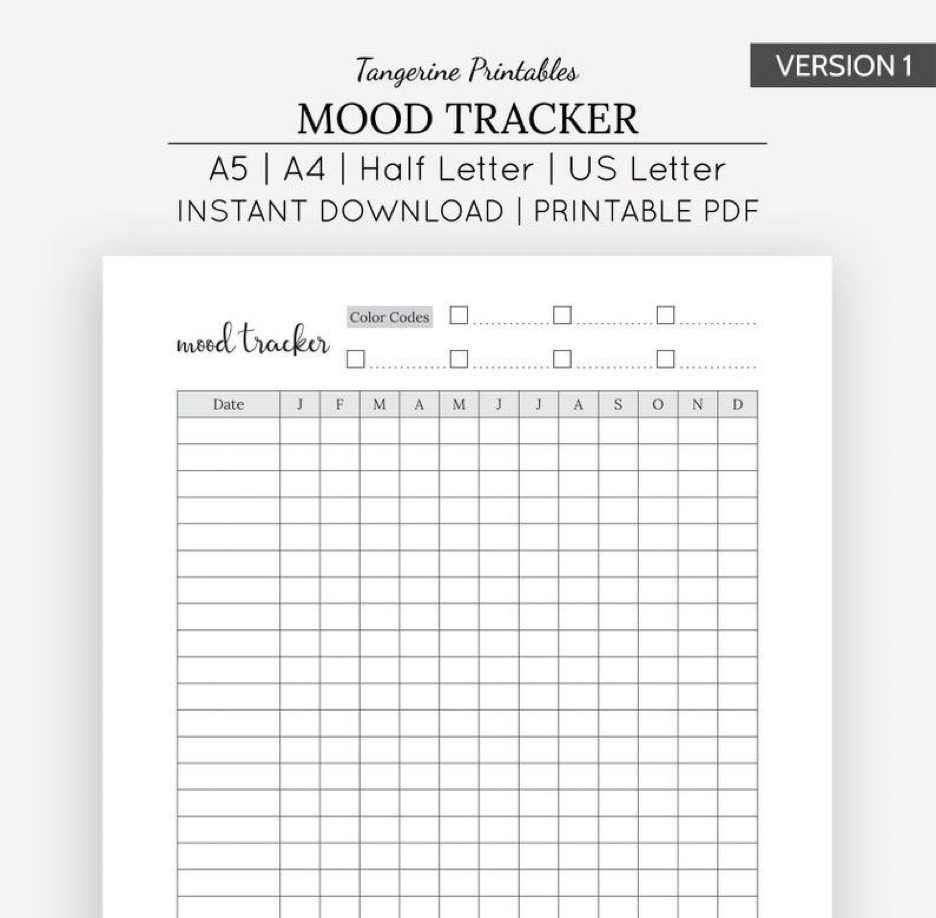 19 Mood Tracker Printables For 2024