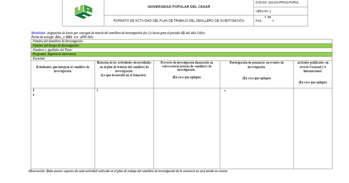 Que Es Un Plan De Trabajo Ejemplo Opciones De Ejemplo