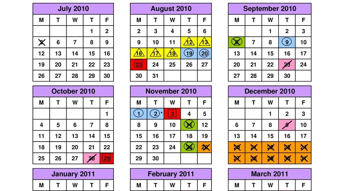 National Holiday Annual Calendar Mdcps 2020 To 2022 Calendar Calendar