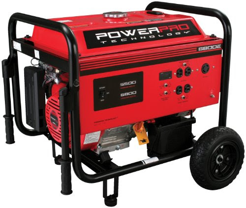 Diesel Power Generator Power Pro Technology 56680 6800 Watt 390cc 13