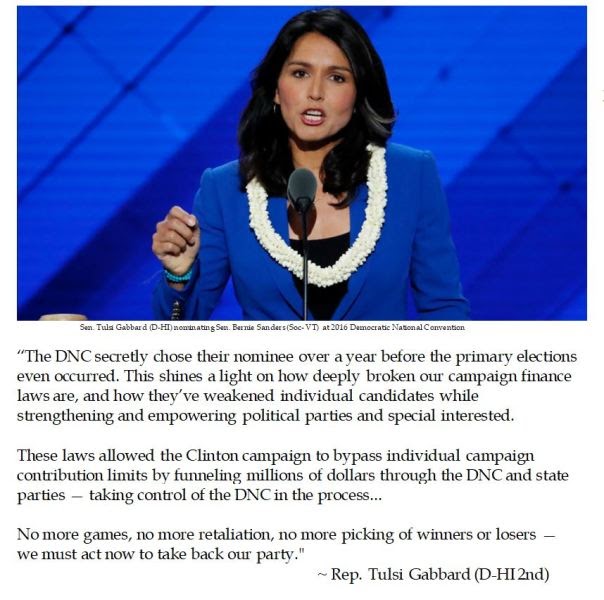 District Of Calamity Tulsi Gabbard On The Dnc Scandal