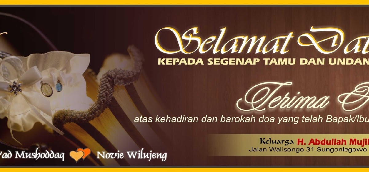 Banner Ucapan Selamat Datang Pernikahan Desain Spanduk Keren My Xxx