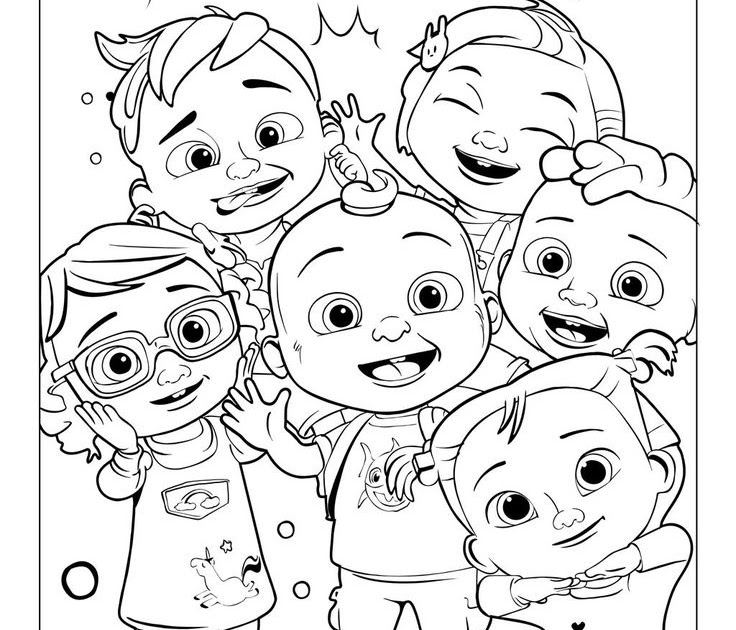 Cocomelon Coloring Page Cocomelon Coloring Pages Yoyo Xcolorings