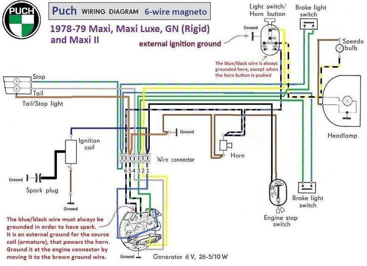 4 Wire Scooter Ignition Switch Diagram