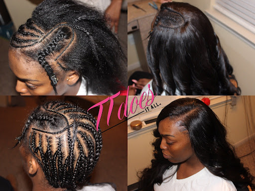 Sew In Braid Pattern With Leave Out