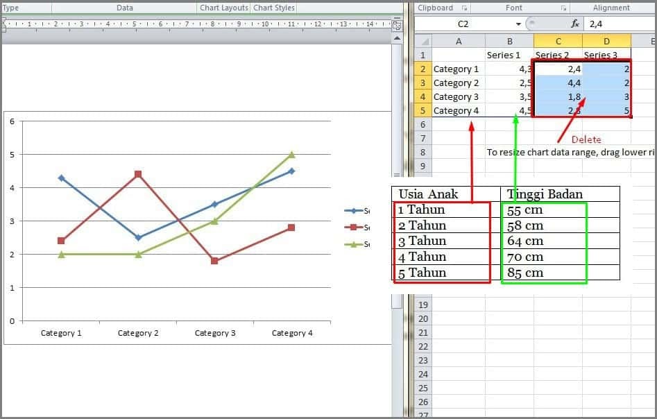 Buat Chart Di Excel Diagram Dan Grafik My Xxx Hot Girl