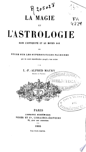 Download La Magie Et Lastrologie Dans Lantiquité Et Au Moyen Age Ou