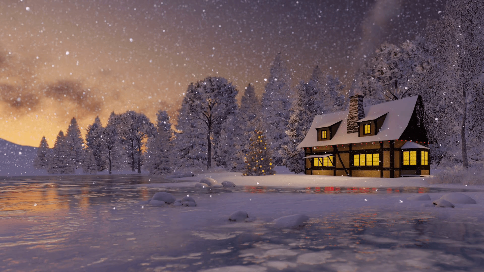 Cozy Winter Cabin Wallpaper Cozy On Tumblr Goawall