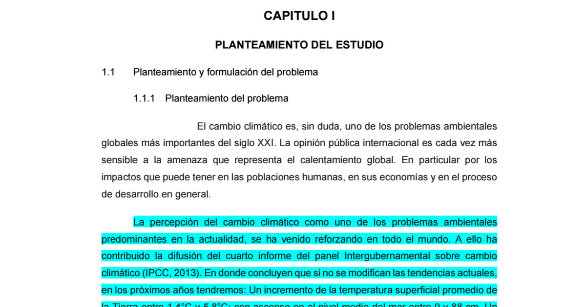 Modelo De Planteamiento Del Problema De Un Proyecto Comunitario Page