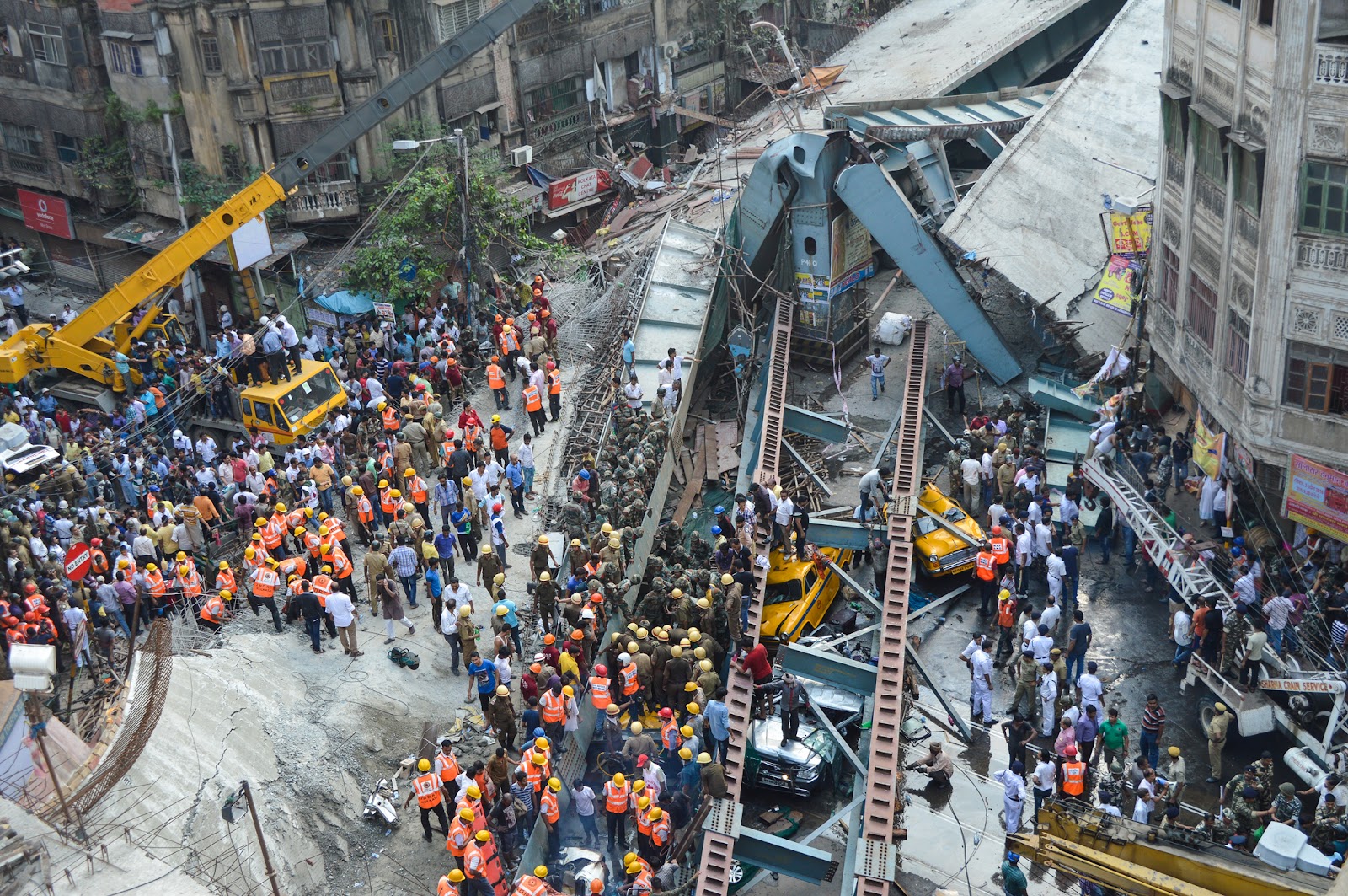 In Photos The Kolkata Flyover Collapse 24 Dead