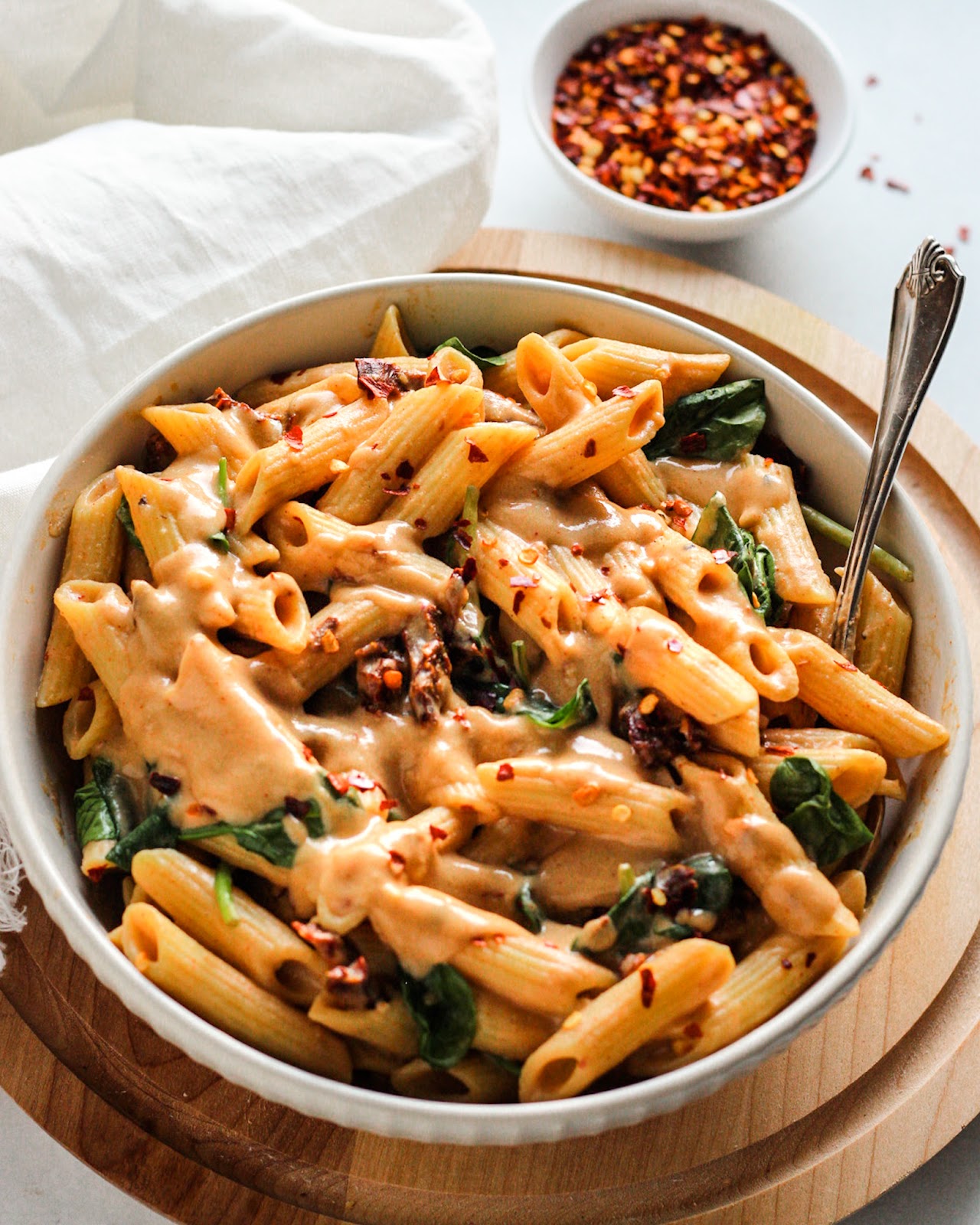 Creamy Sun Dried Tomato Pasta Its All Good Vegan