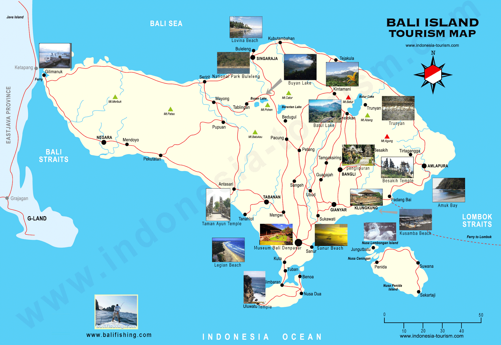 Peta Pariwisata Bali Wisata Pulau Tidung