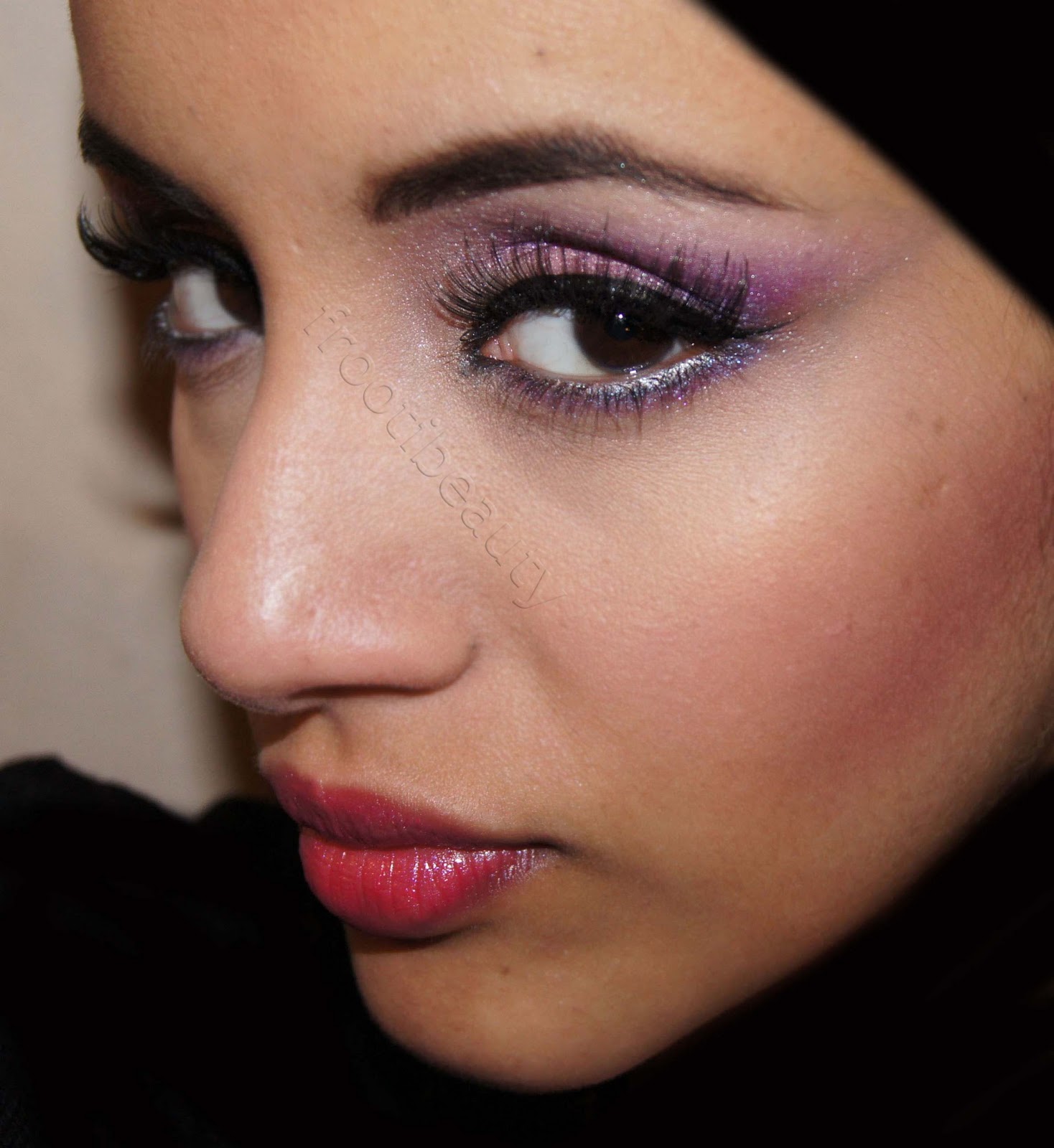 Safiyah Tasneem Arabic Palette Look Pink And Purple Bridal Look