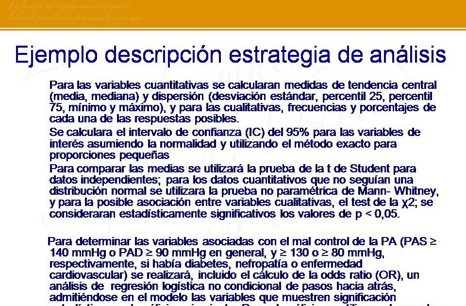 Plan De Analisis De Datos Cuantitativos Ejemplos Opciones De Ejemplo