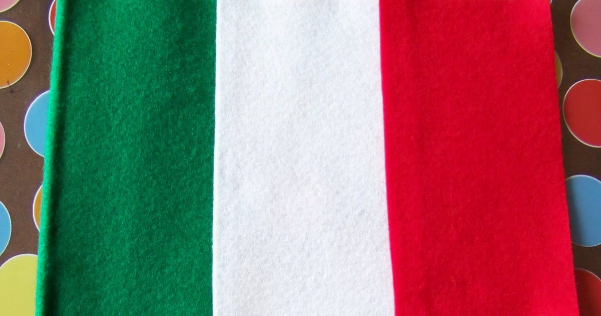 Mamma Giochiamo 150 Anni Unità Ditalia Il Tricolore In Feltro