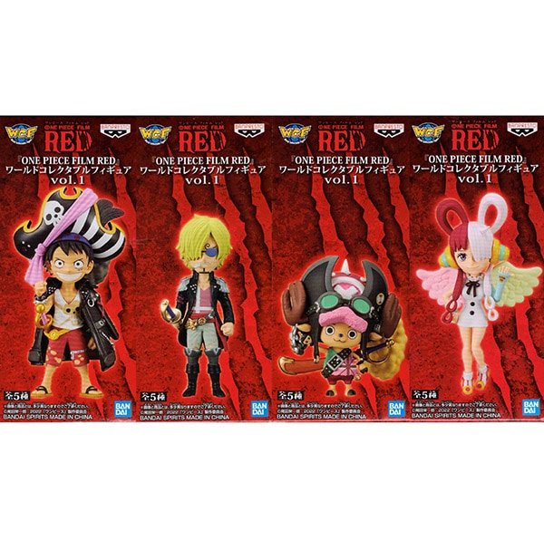 ワンピース One Piece Film Red ワールドコレクタブルフィギュアvol1 4種セット（プライズ）【入荷済み】 フィギュア