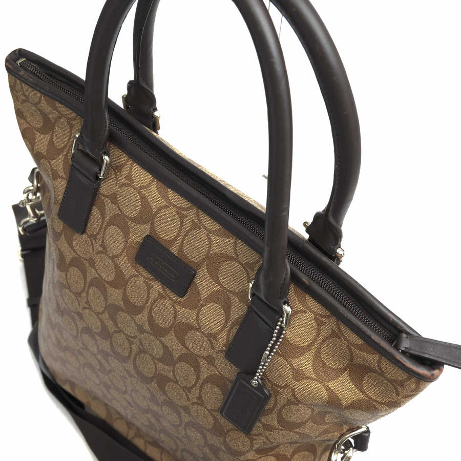 Coach F71103 Heritage Signature Foldover Tote ヘリテージ フォールドオーバー コーチ