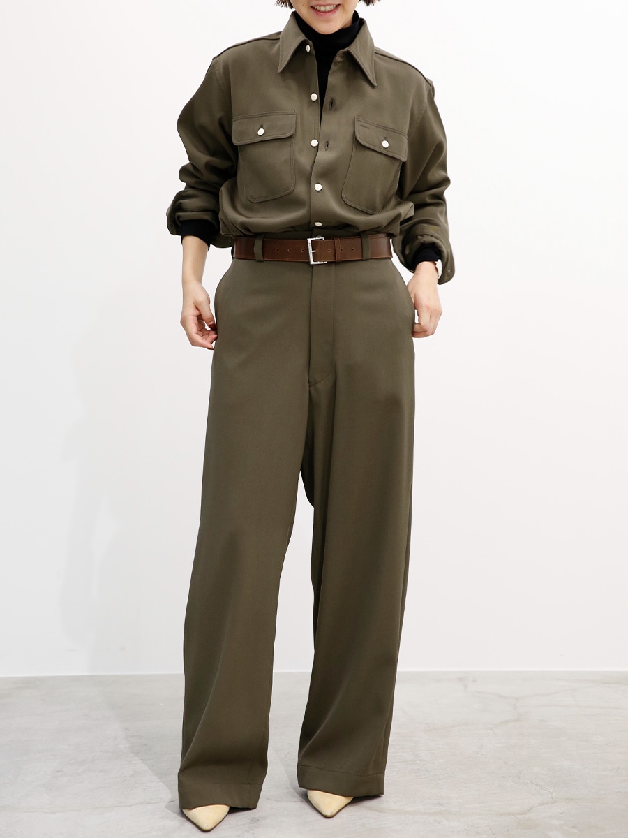 High Waist Chino Wgabardine Pants Madisonblue