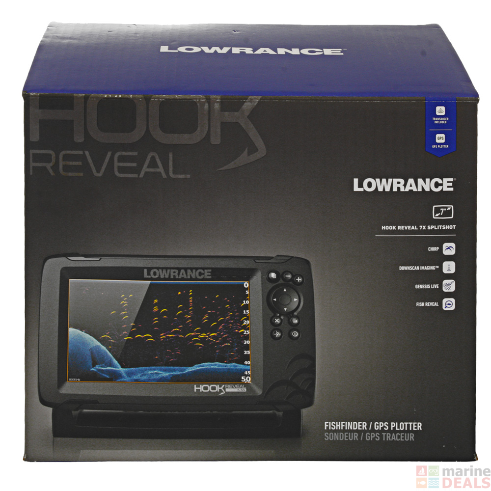 Buy Lowrance Hook Reveal 7x Fishfinder With Splitshot Transducer