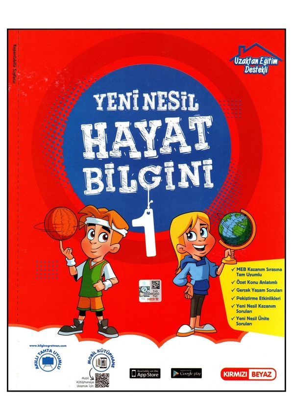 Kırmızı Beyaz 1 Sınıf Yeni Nesil Hayat Bilgini Fiyatları Ve Özellikleri