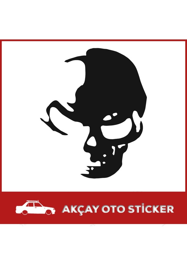 Kurukafa Sticker Kuru Kafa Oto Sticker Araba Sticker Arma Sticker Sarı