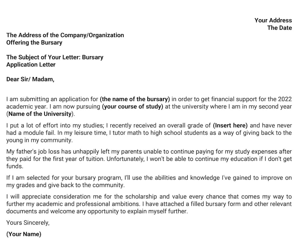 How To Write A Motivational Letter For A Bursary 2022 With Sample