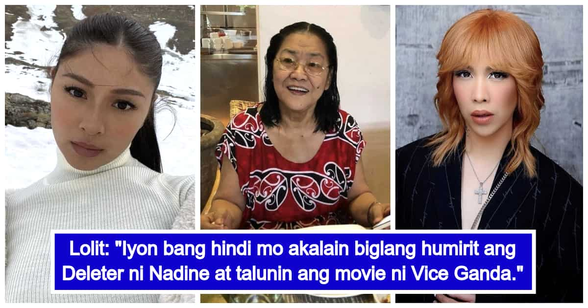 Lolit Solis Sa Mmff Films Nina Nadine Lustre At Vice Ganda Katawa Ang