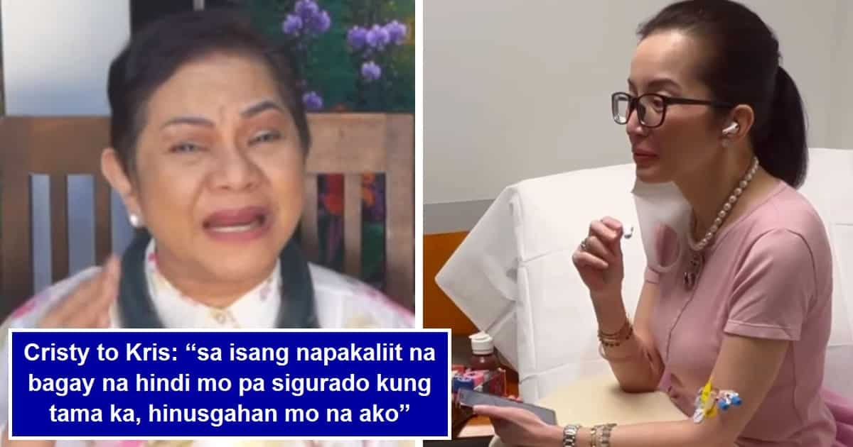 Cristy Fermin Nasaktan Sa Text Umano Sa Kanya Ni Kris Aquino “ang