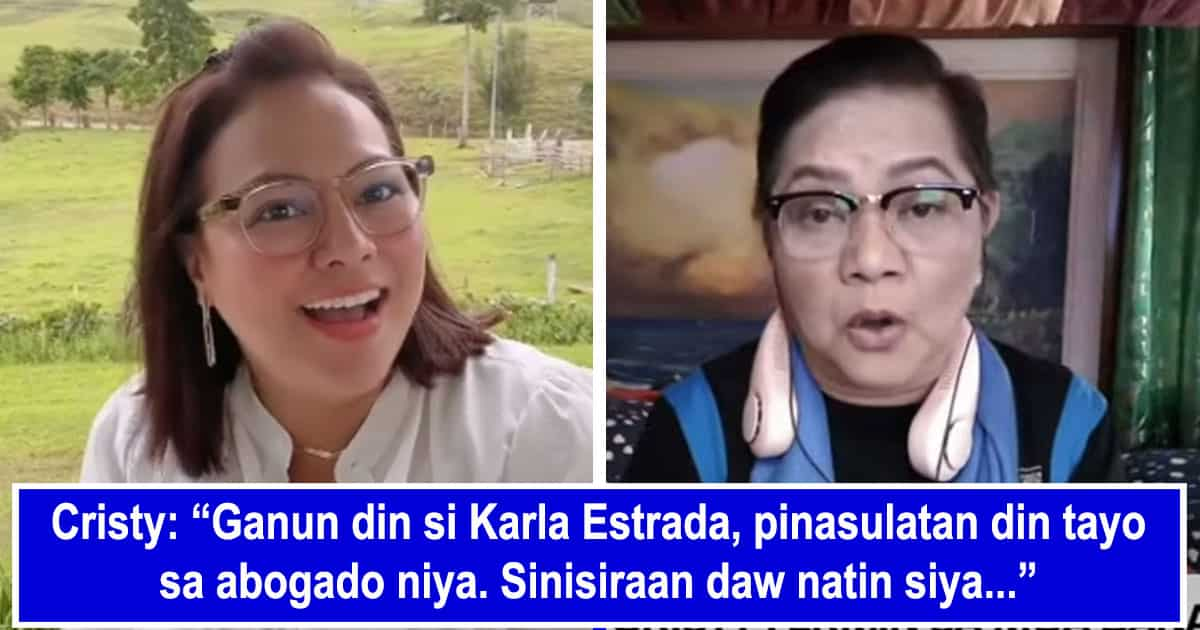 Cristy Fermin Sinabing Pinasulatan Sila Umano Ni Karla Estrada Sa