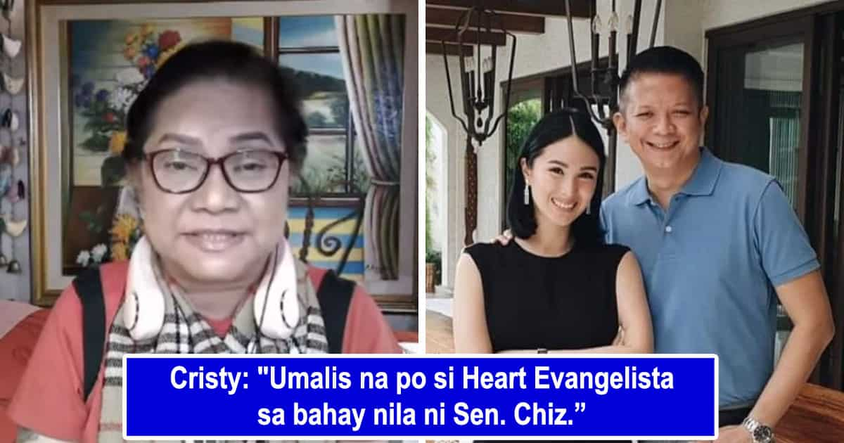 Cristy Fermin Sinabing Nilisan Na Umano Ni Heart Evangelista Ang Bahay