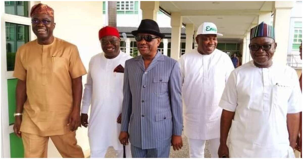 Photos Emerge As Wike Ortom 3 Other Pdp Governors Hold ‘crucial